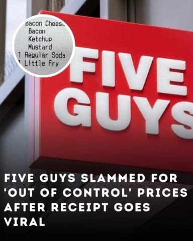Five Guys Criticized for ‘Exorbitant’ Prices Following Viral Receipt ...